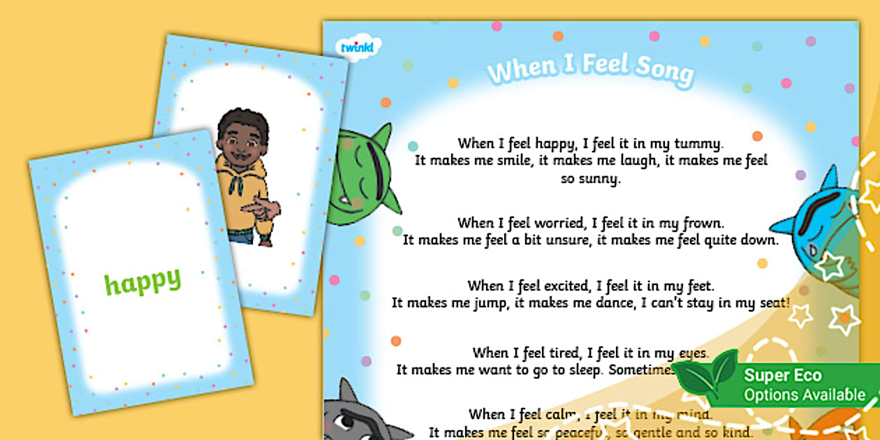 When I Feel Song (teacher made) - Twinkl