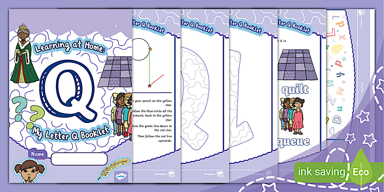 Learning at Home: My Letter Q Activity Booklet - Twinkl