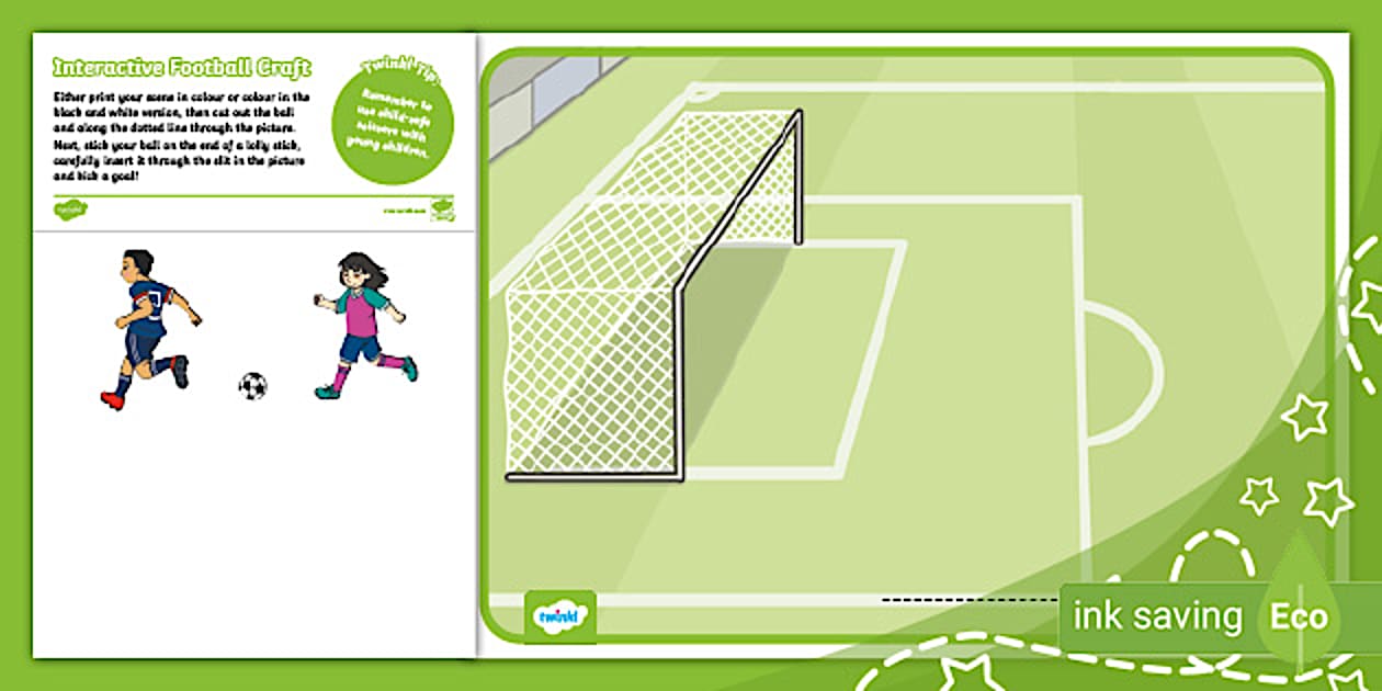 Interactive Football Craft (teacher made) - Twinkl