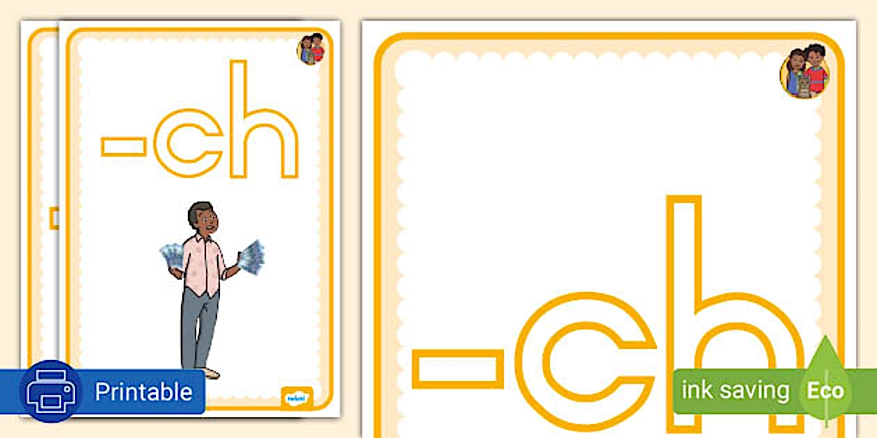 Grade 2 Phonics: -ch Sound Posters (teacher made) - Twinkl