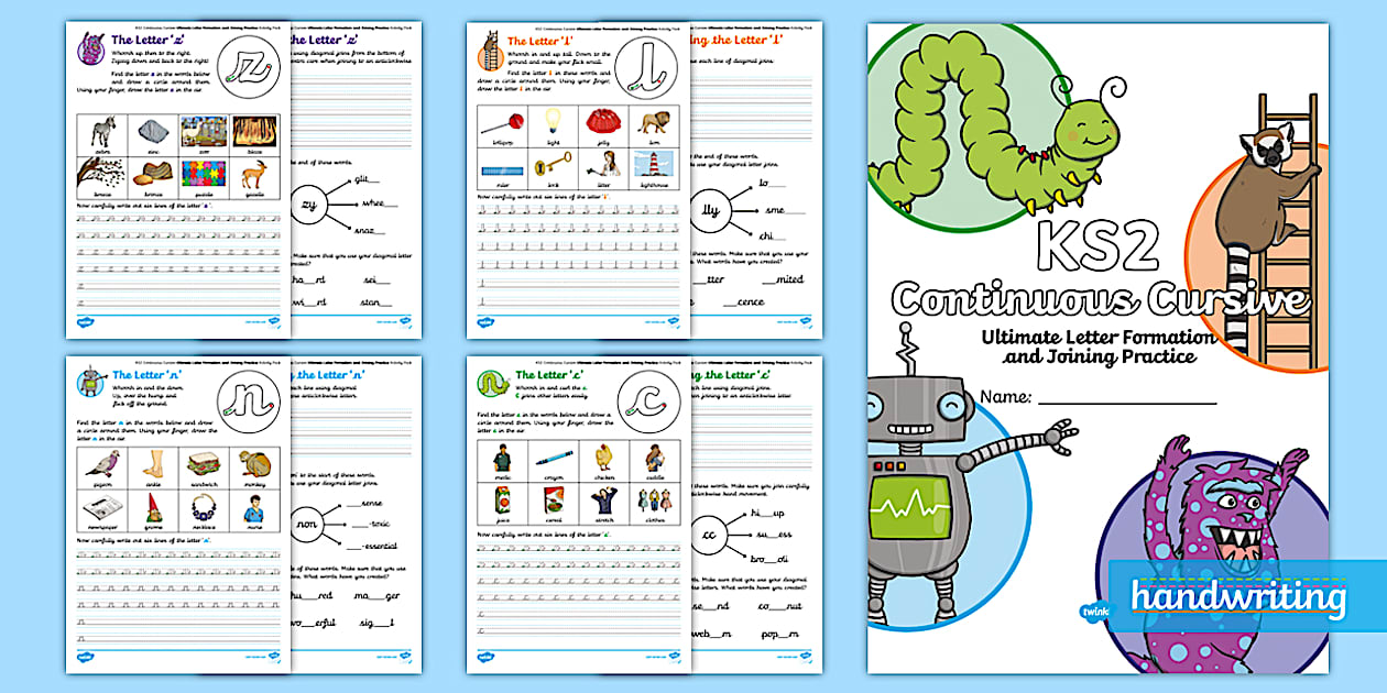KS2 Ultimate Continuous Cursive Letter Formation and Joining Practice ...
