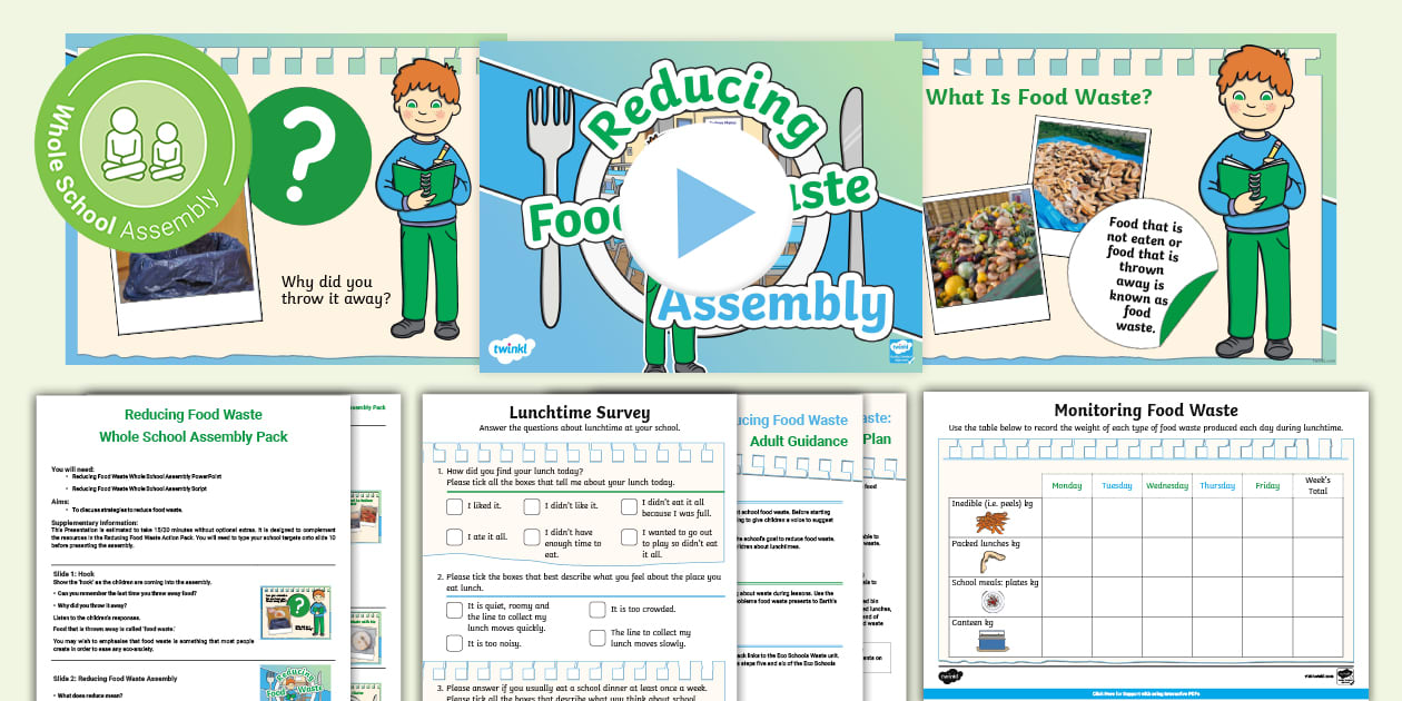 Reducing Food Waste Action Pack (teacher made) - Twinkl