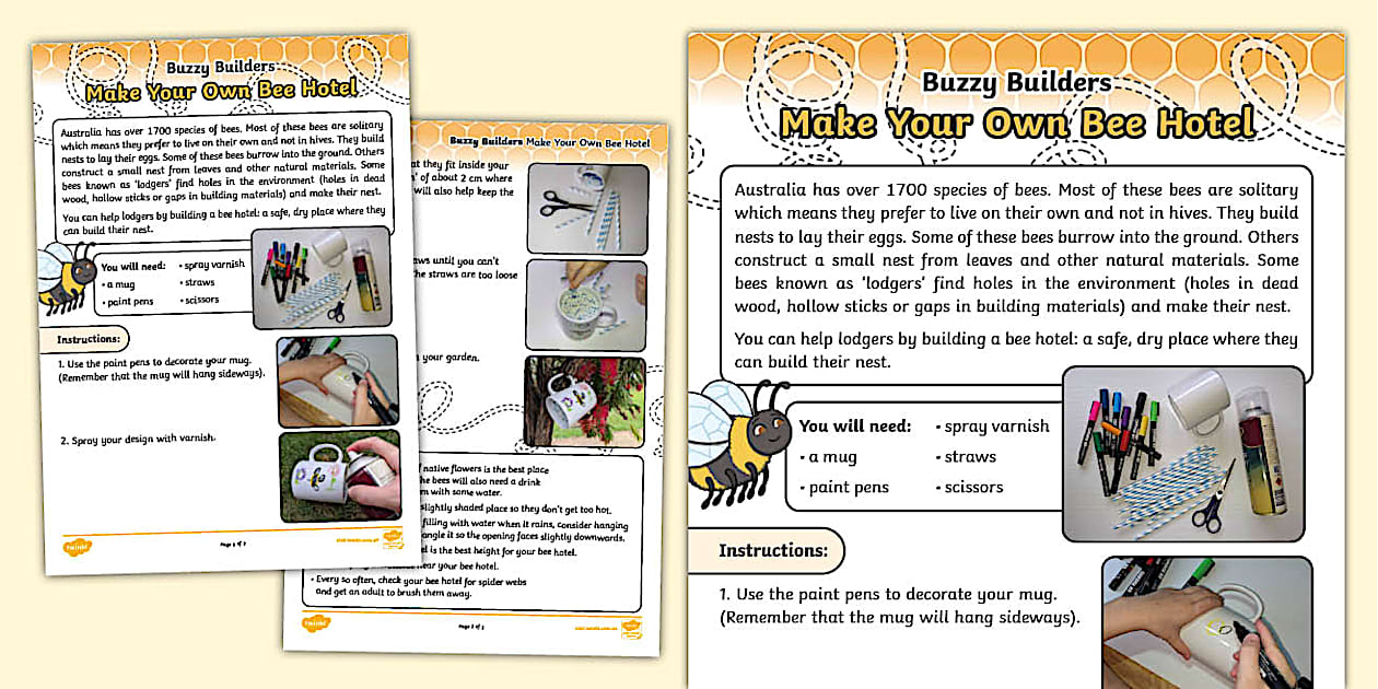 World Bee Day | Make a Bee Hotel | Twinkl Resources - Twinkl