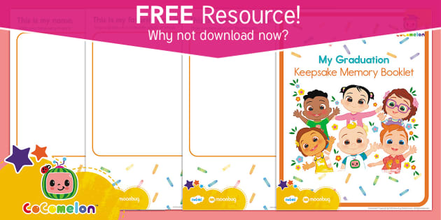 FREE CoComelon Graduation Keepsake Memory Booklet | Twinkl USA