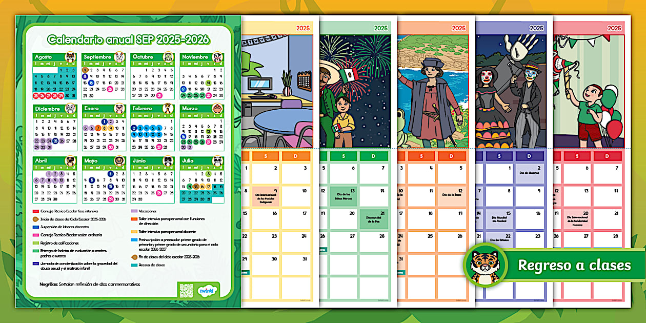 Calendario escolar 2025-2026 SEP