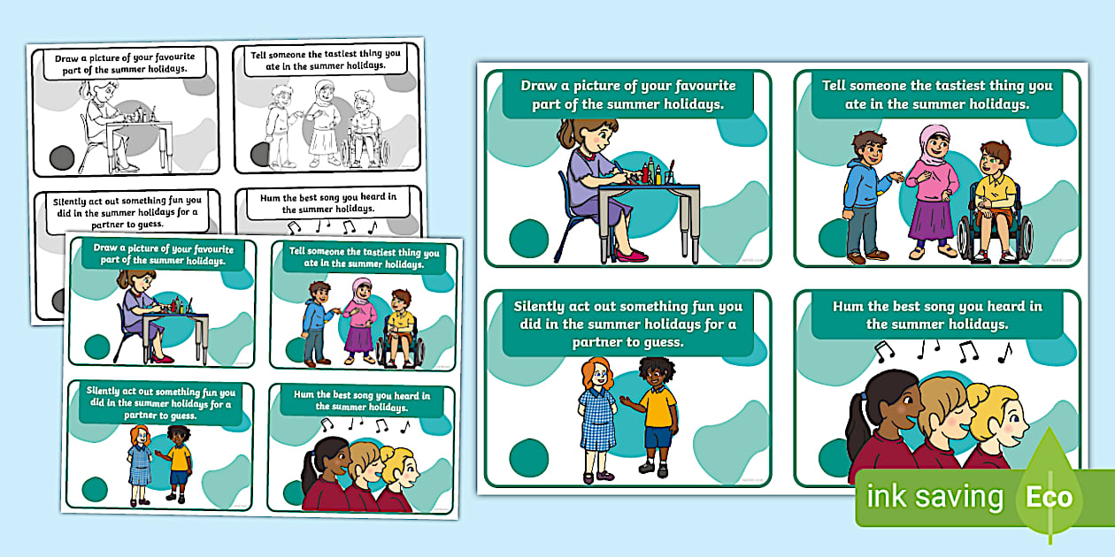 Welcome Back Brain Break Cards