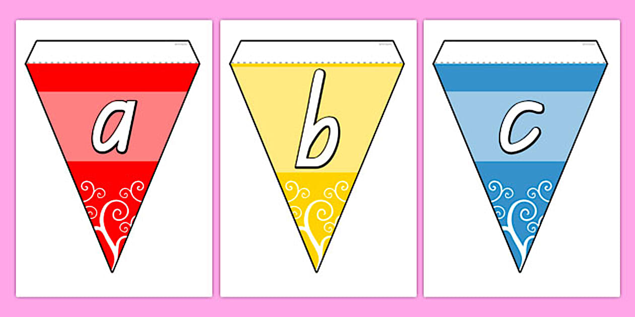 Multicolour Alphabet Bunting TAS (teacher made) - Twinkl