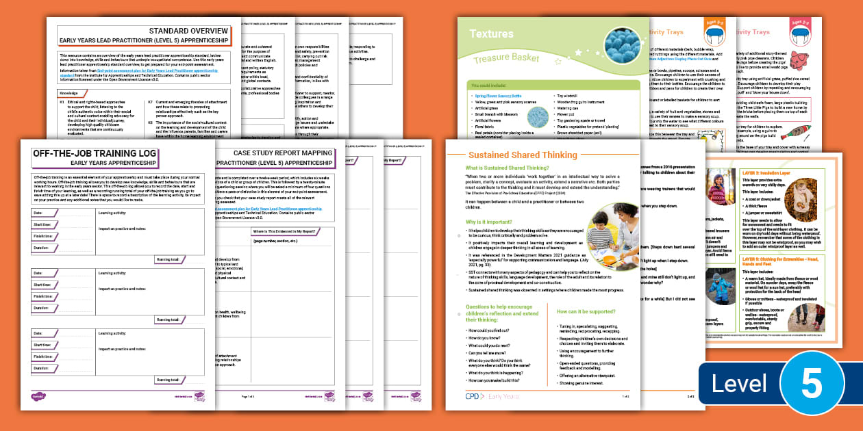 EYFS Taster Pack for Level 5 Early Years Apprentices