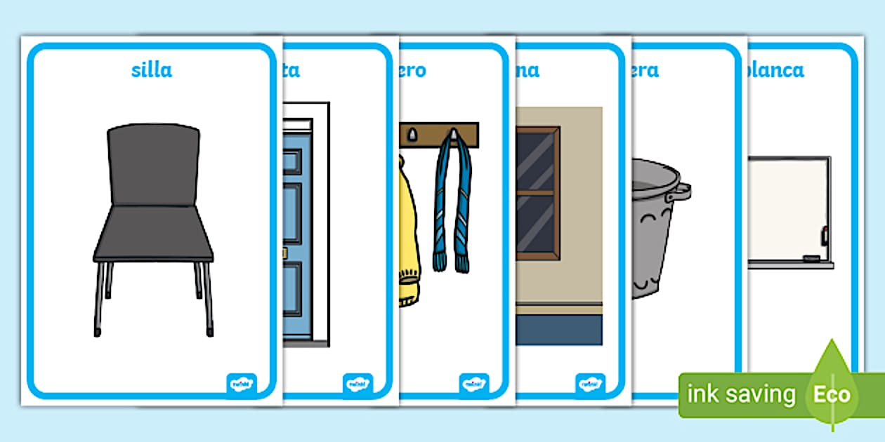 Objetos de la clase Display Posters Spanish (teacher made)