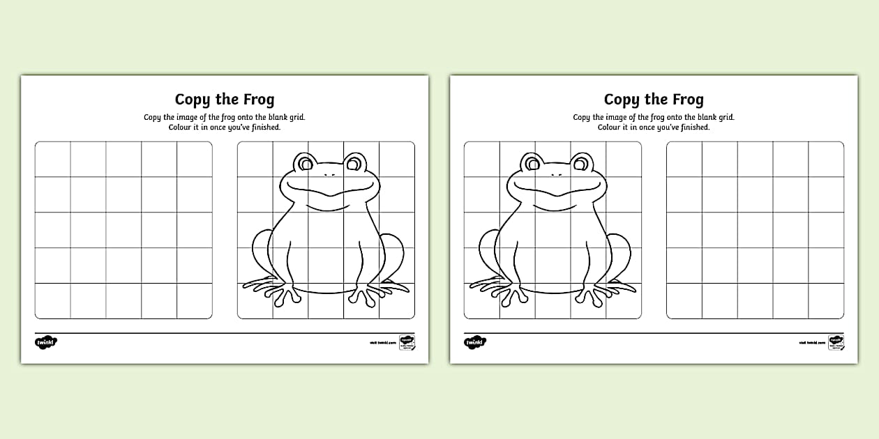 Copy the Frog Worksheet (creat de profesori) - Twinkl
