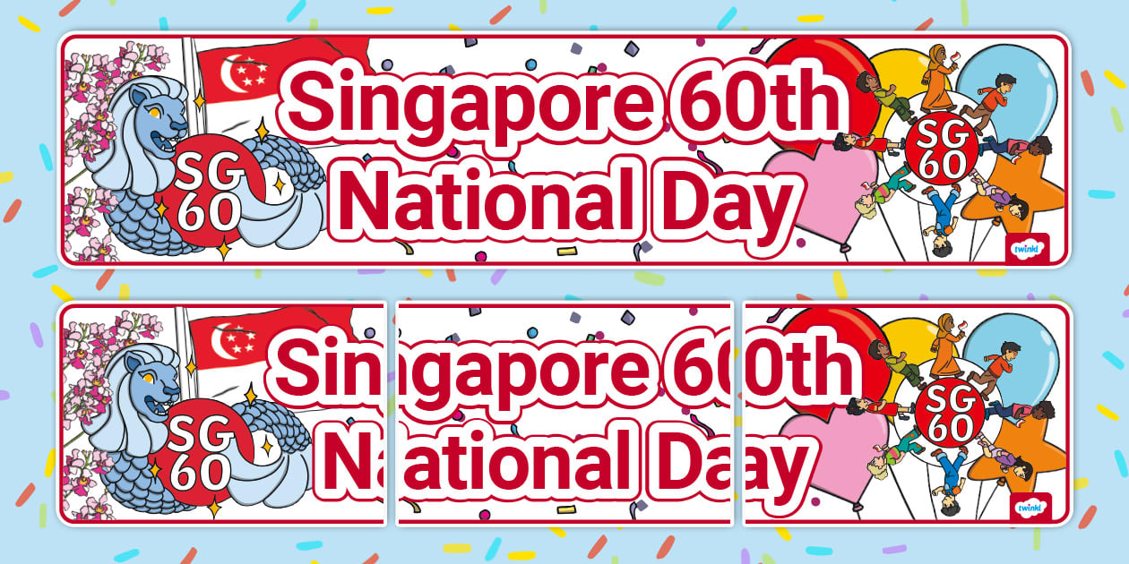 SG60 National Day Display Banner