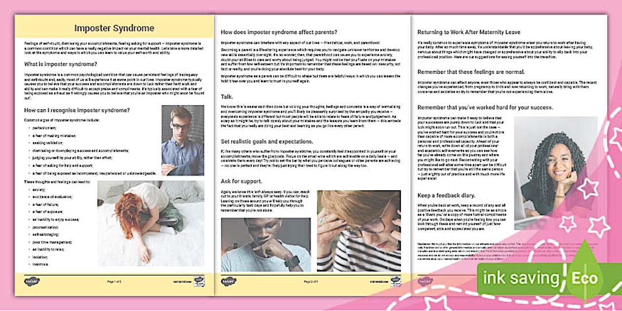 Imposter Syndrome (teacher made) - Twinkl