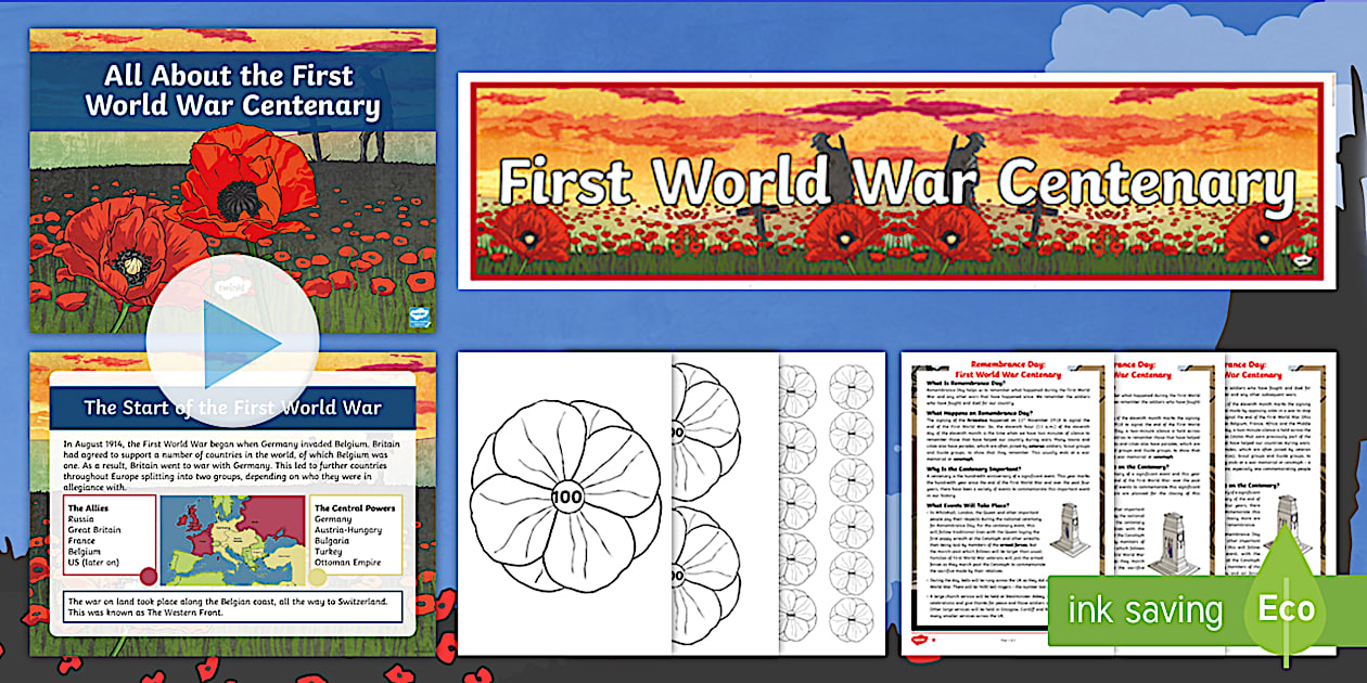 UKS2 All About the First World War Centenary Resource Pack