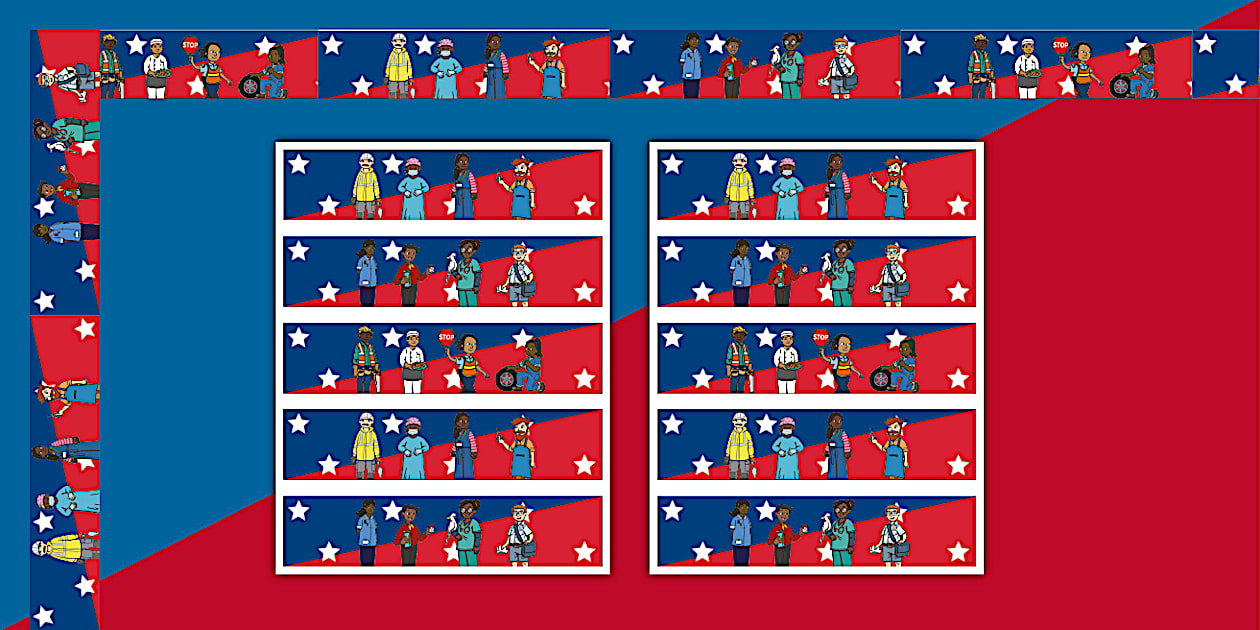 Labor Day Borders for Bulletin Boards | Twinkl USA - Twinkl