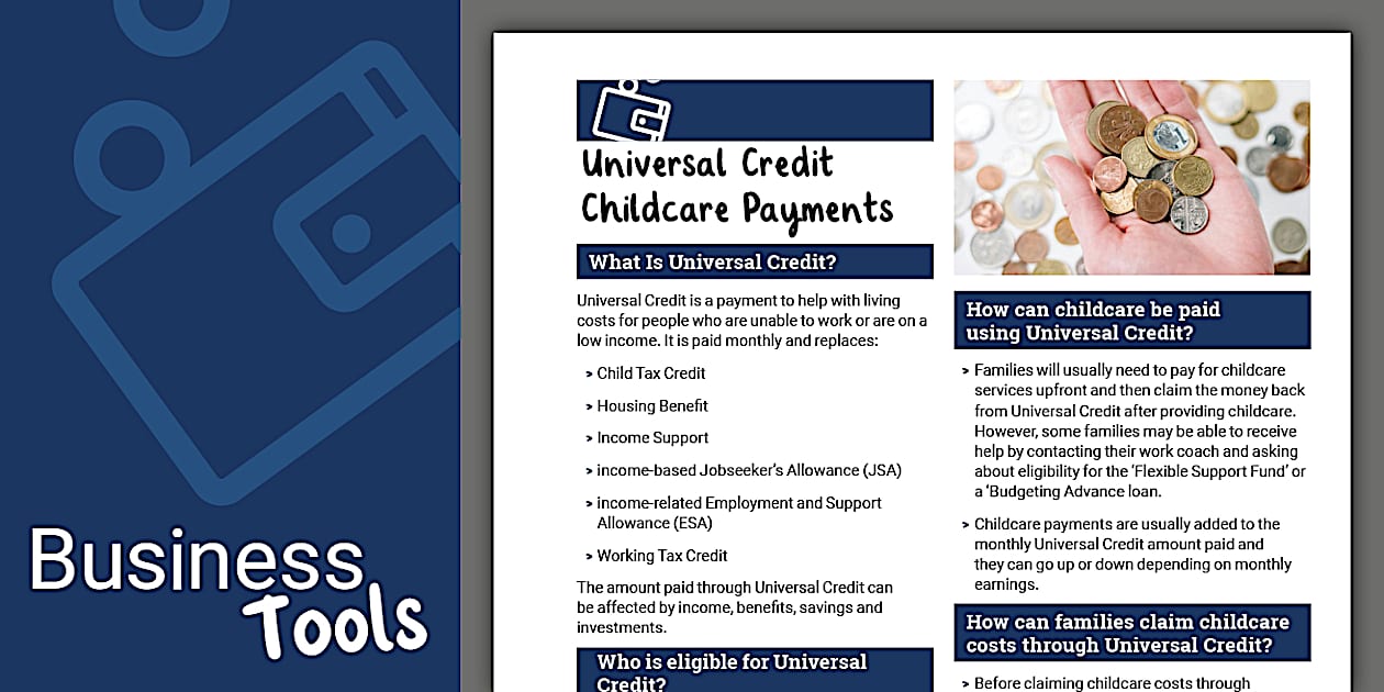 Universal Credit Childcare Payments