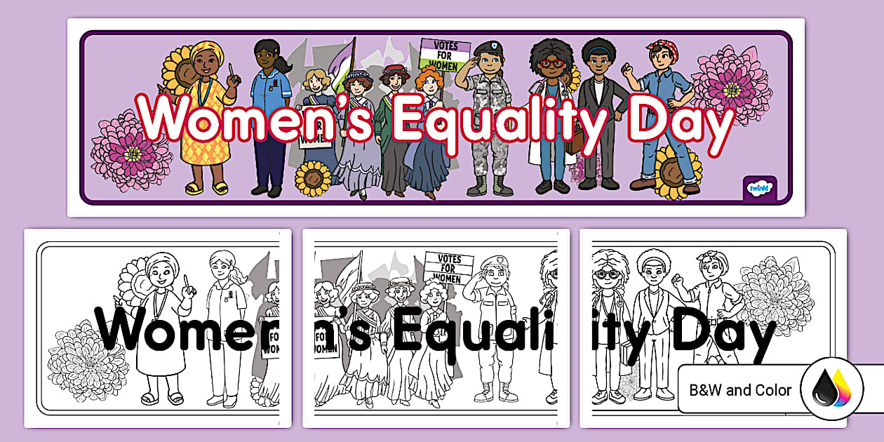 Women's Equality Day Banner | Women’s Equality | Twinkl USA