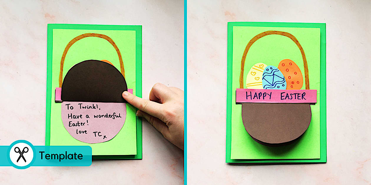 Easter Basket Card Craft | Easter Card Craft (teacher made)