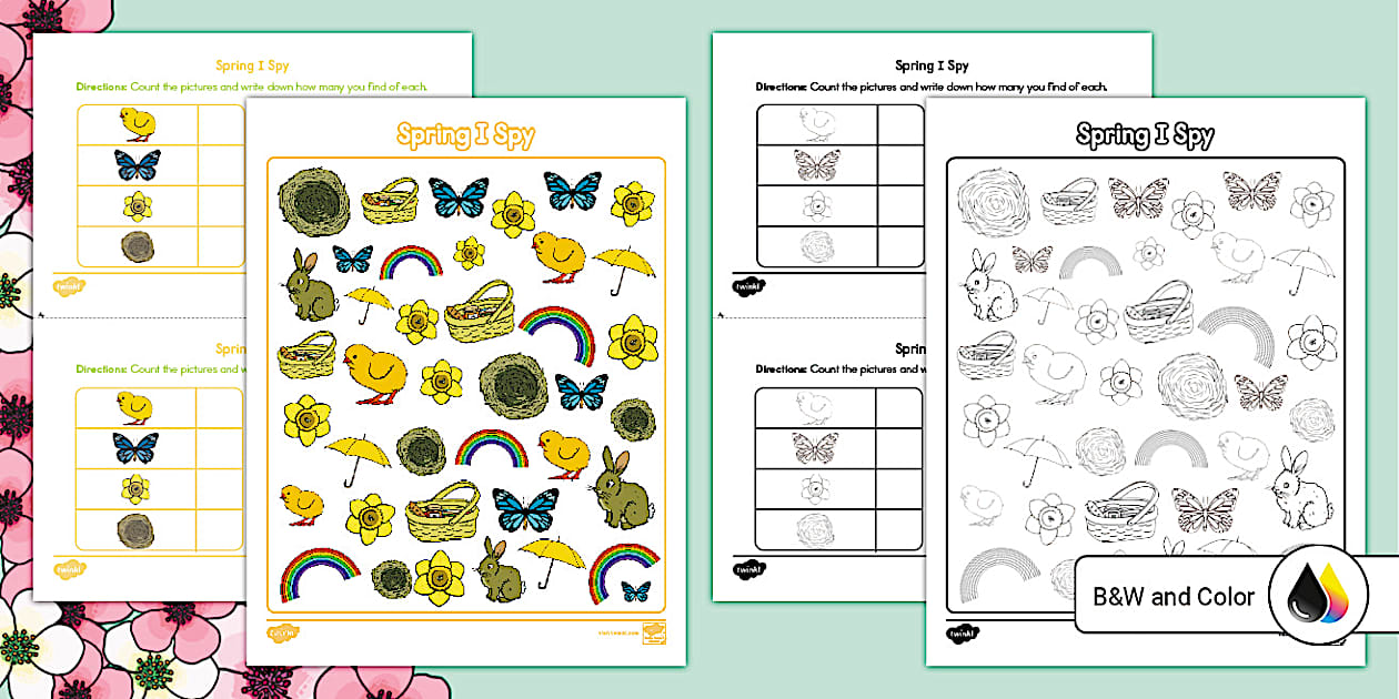 Spring I Spy | Educational & Learning Resources | Twinkl USA