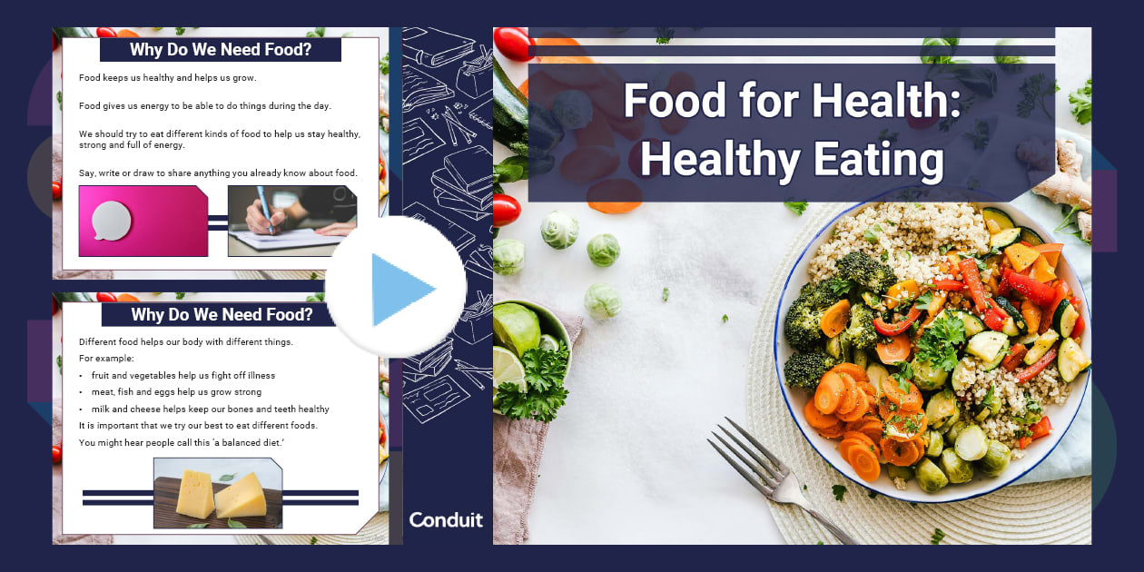 Food for Health PowerPoint Presentation - Twinkl
