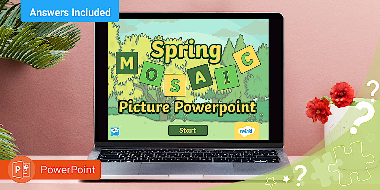 Spring Mosaic Picture Puzzle Powerpoint - Twinkl Puzzled