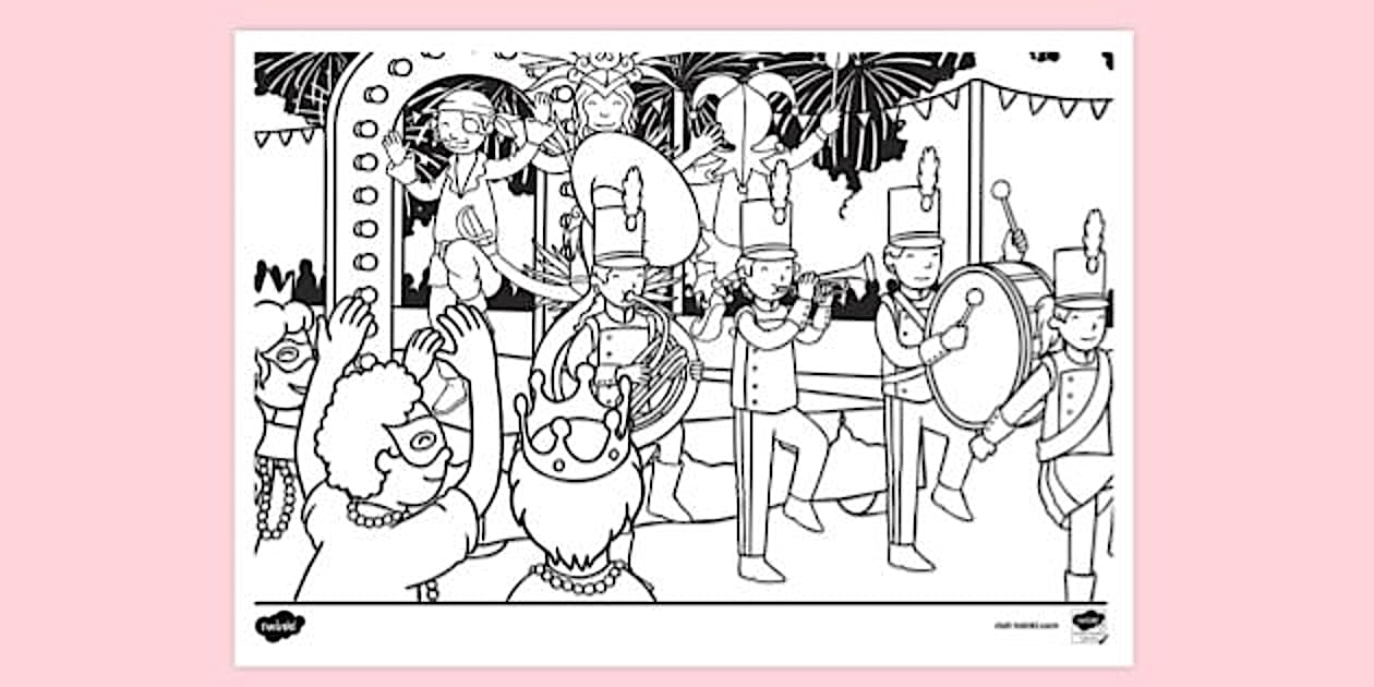 Carnaval Kleurplaat PDF | Colouring Sheets (teacher made)
