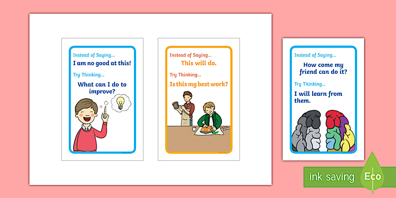 Editable Growth Mindset Statements IKEA Tolsby/Fiestad Frame