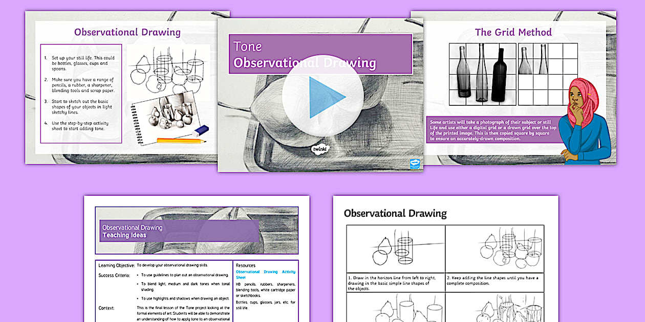 Tone Lesson 6: Observational Drawing | Art Lesson for Kids