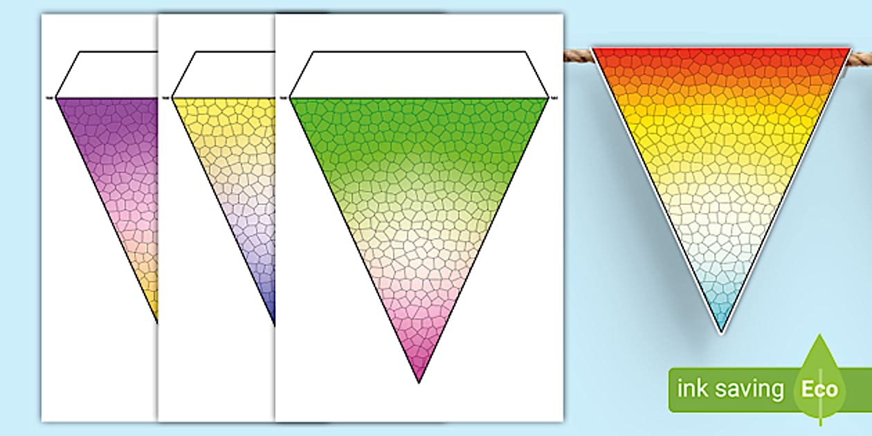 Glass Bunting - Primary Resources (teacher made) - Twinkl