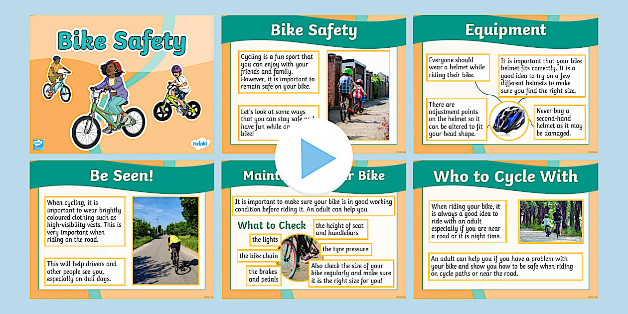 KS2 Bike Safety PowerPoint (teacher made) - Twinkl