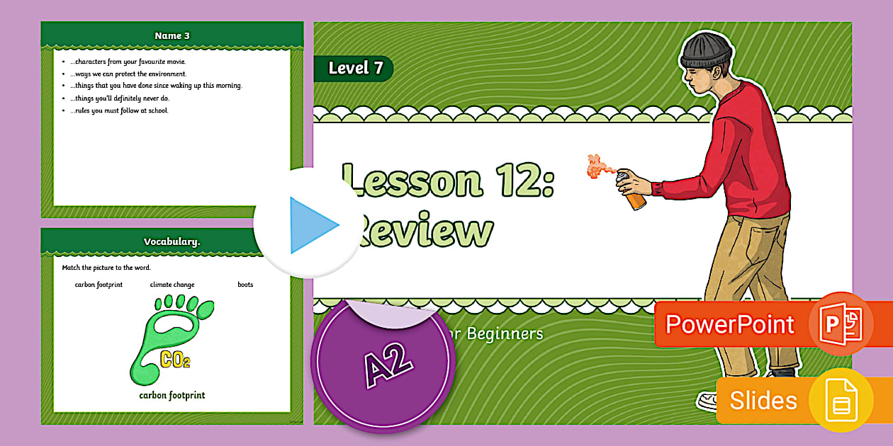 ESL Curriculum Level 7, Lesson 12 (Teacher-Made) - Twinkl