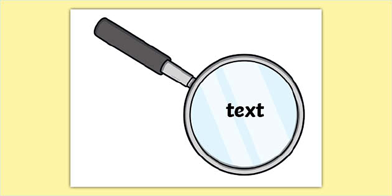 👉 Editable Magnifying Glasses - Magnifying Glass Cutout