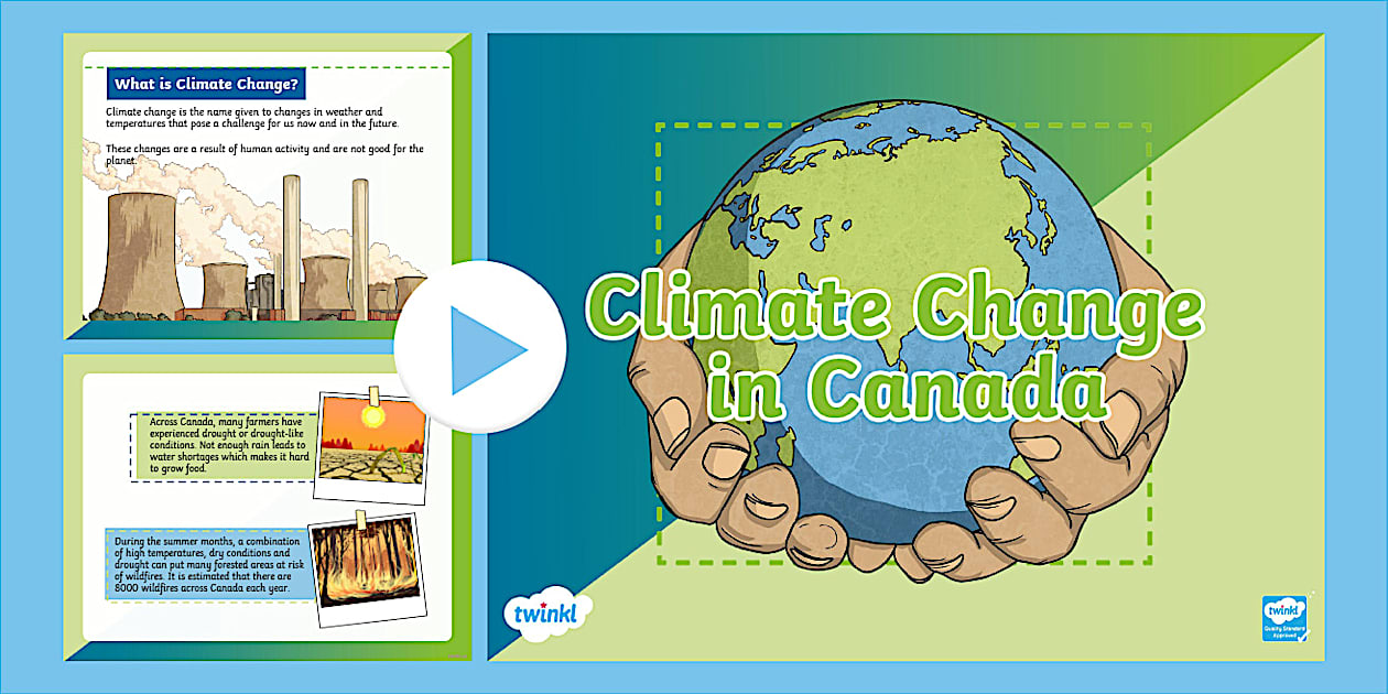 Climate Change in Canada PowerPoint - Grades 4-7 - Twinkl