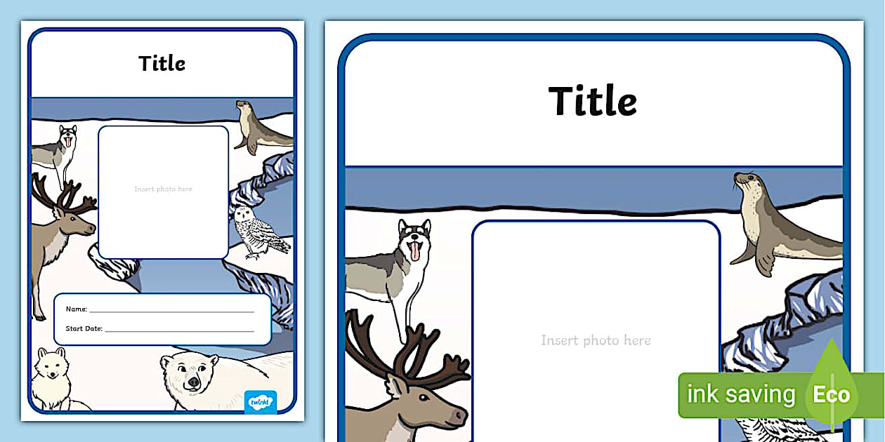 EYFS Editable Polar RegionsnLearning Journey Front Cover