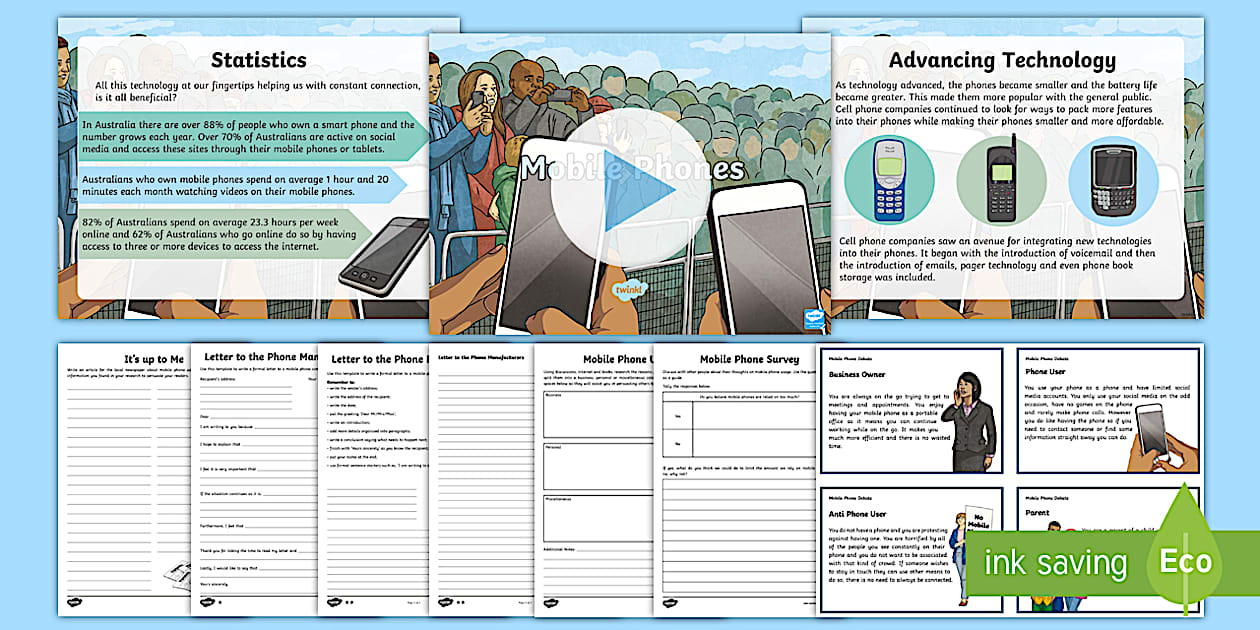 Mobile Phone Debate Pack (teacher made) - Twinkl