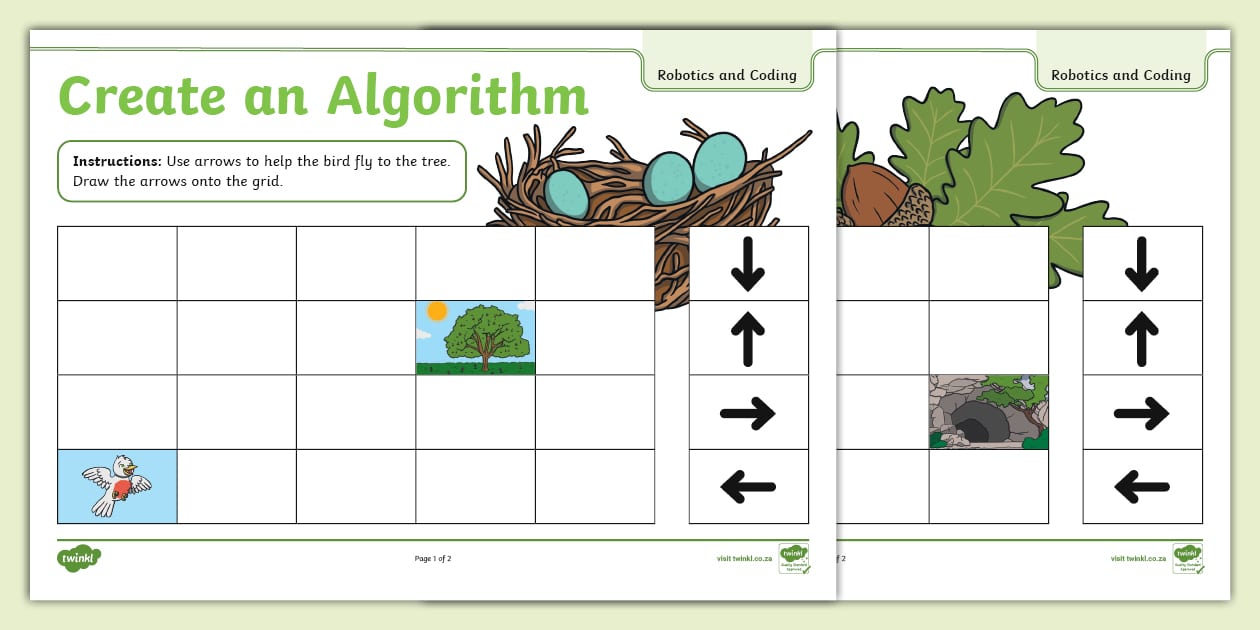 Robotics and Coding - Algorithms - Fly to the Tree