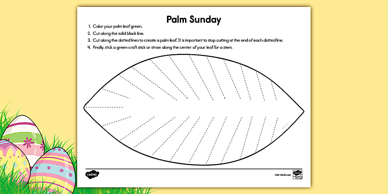 Palm Sunday Leaf Craft | Educational Resources | Twinkl USA