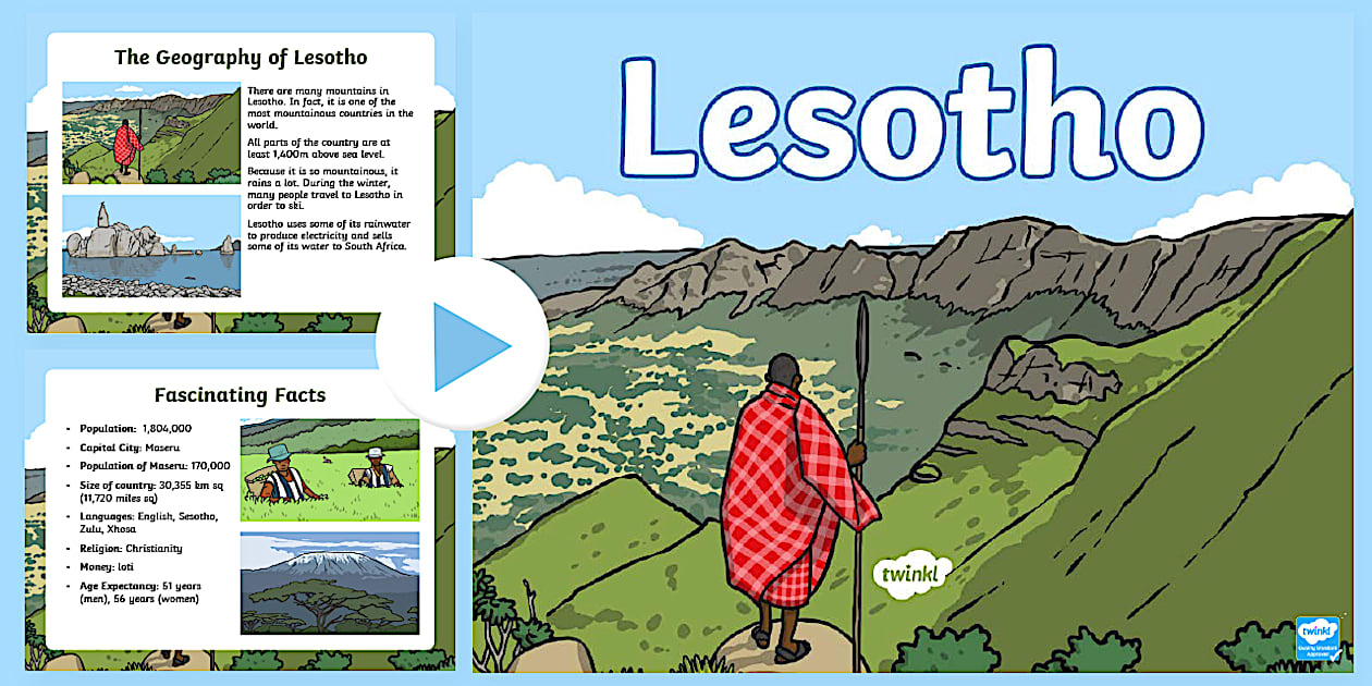 Lesotho Information PowerPoint (Teacher-Made) - Twinkl