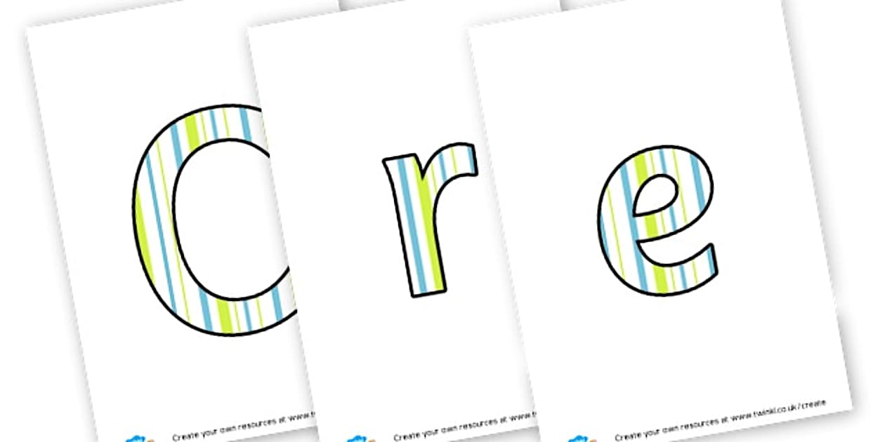 Creative Area - display lettering (teacher made) - Twinkl