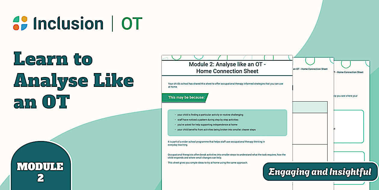 Module 2: Analyse like an OT - Home Connection Sheet