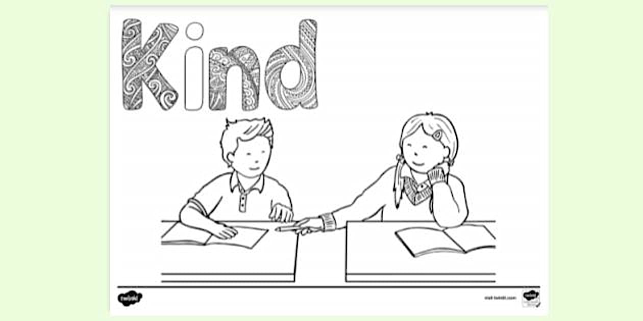 Kindness Colouring Sheet | Colouring Sheets (teacher made)