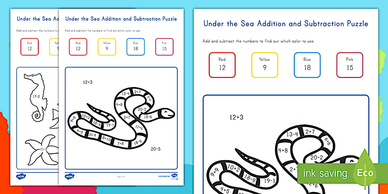 Under the Sea Math Activity | Math Resource | Twinkl USA