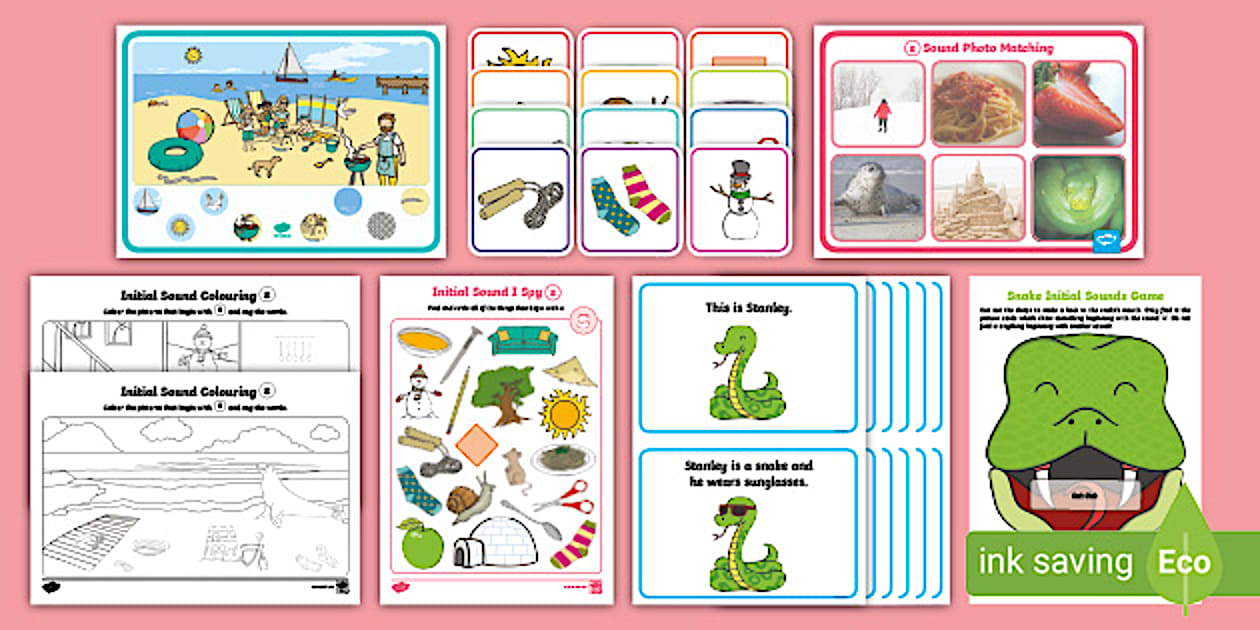 All About Initial Sounds - Letter s Resource Pack - Twinkl