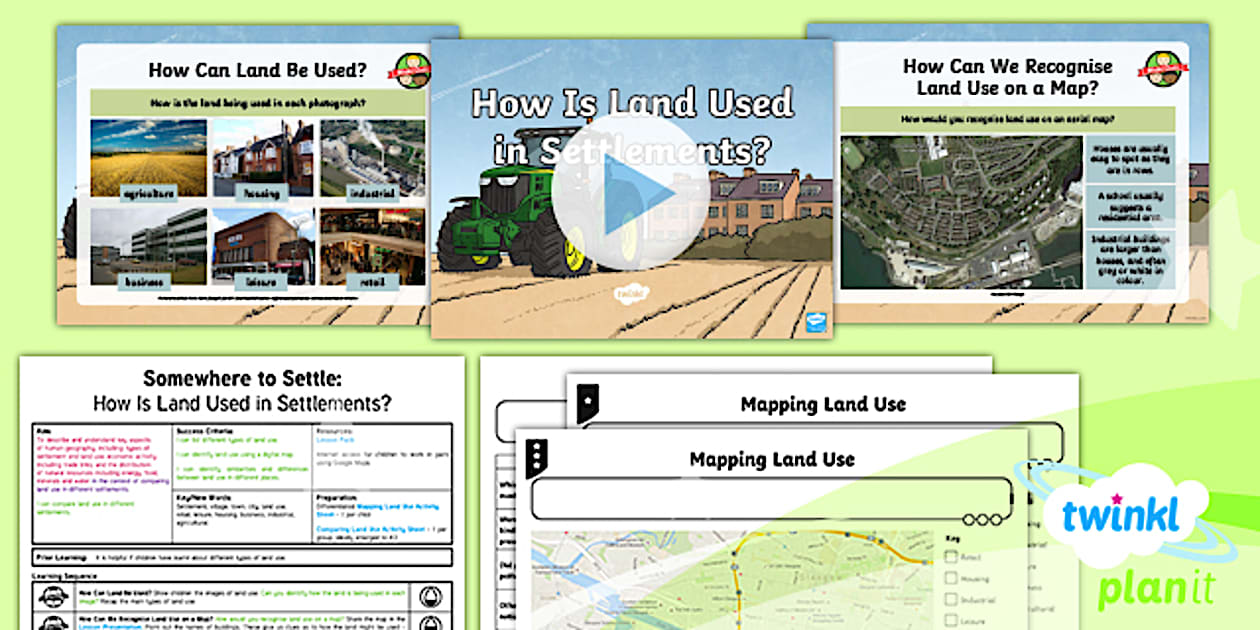 Geography: Somewhere to Settle: How is Land Used in Settlements? Year 4 ...