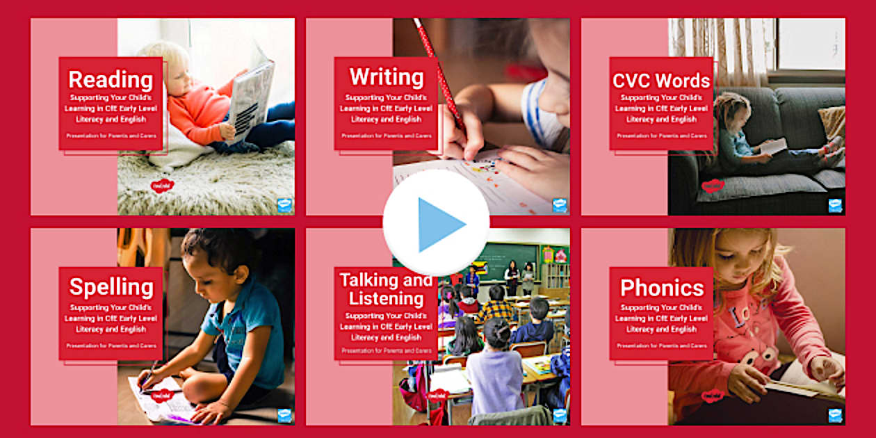Early Level Supporting Your Child in Literacy Guidance Pack