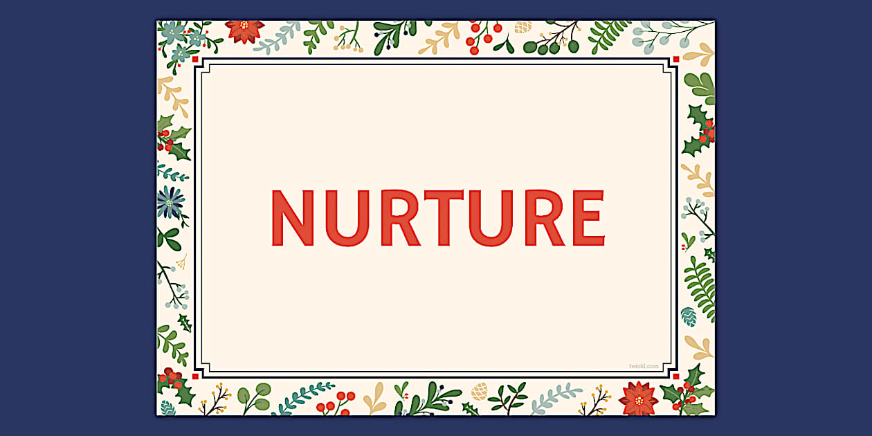 Winter Botanical Theme Nurture Display Poster (teacher made)