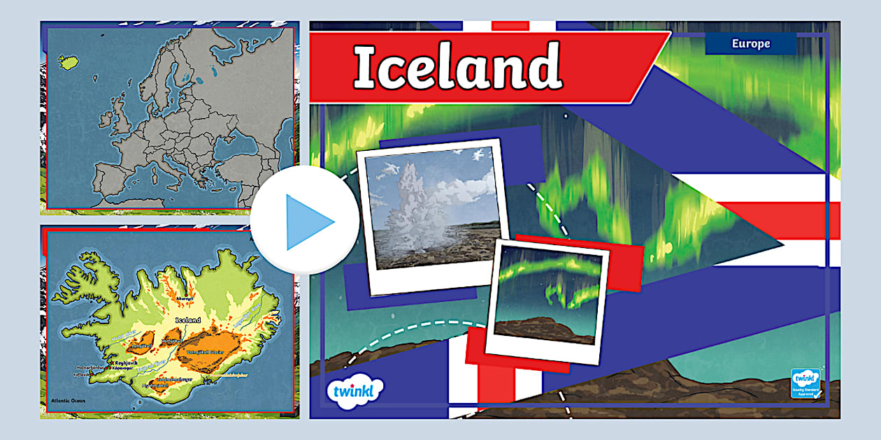 KS2 Iceland PowerPoint (teacher made) - Twinkl