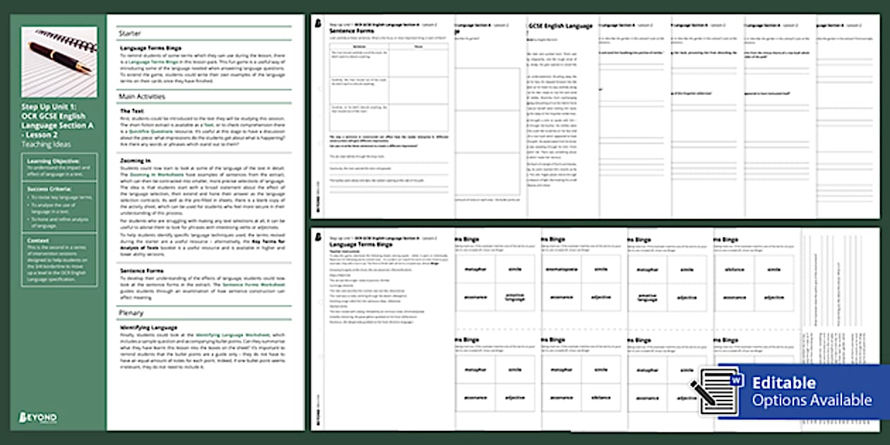 English Intervention Lesson 2 | GCSE OCR English Language