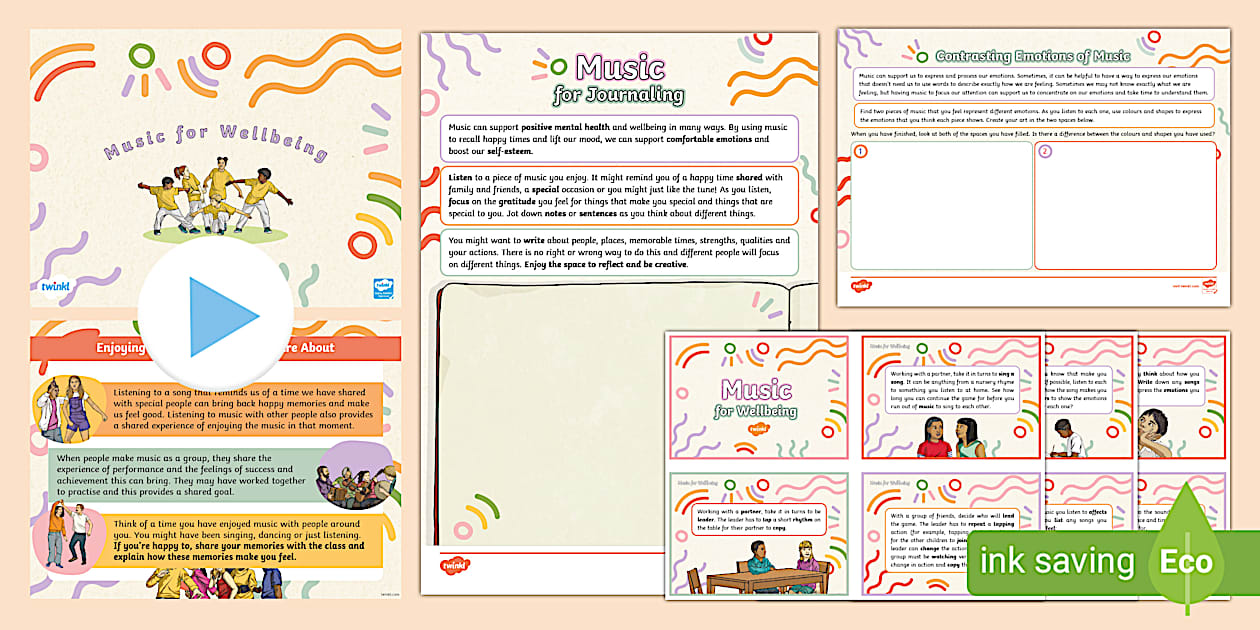 Wellbeing Music Activities | KS2 Resource Pack | Twinkl