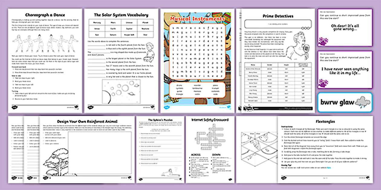 Wales Home Learning Pack Year 4 Week 5 (teacher made)