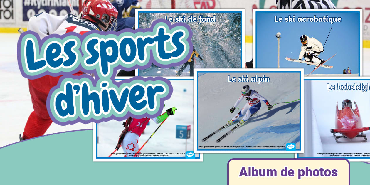 Photos : Les sports d'hiver - Twinkl Éducation physique